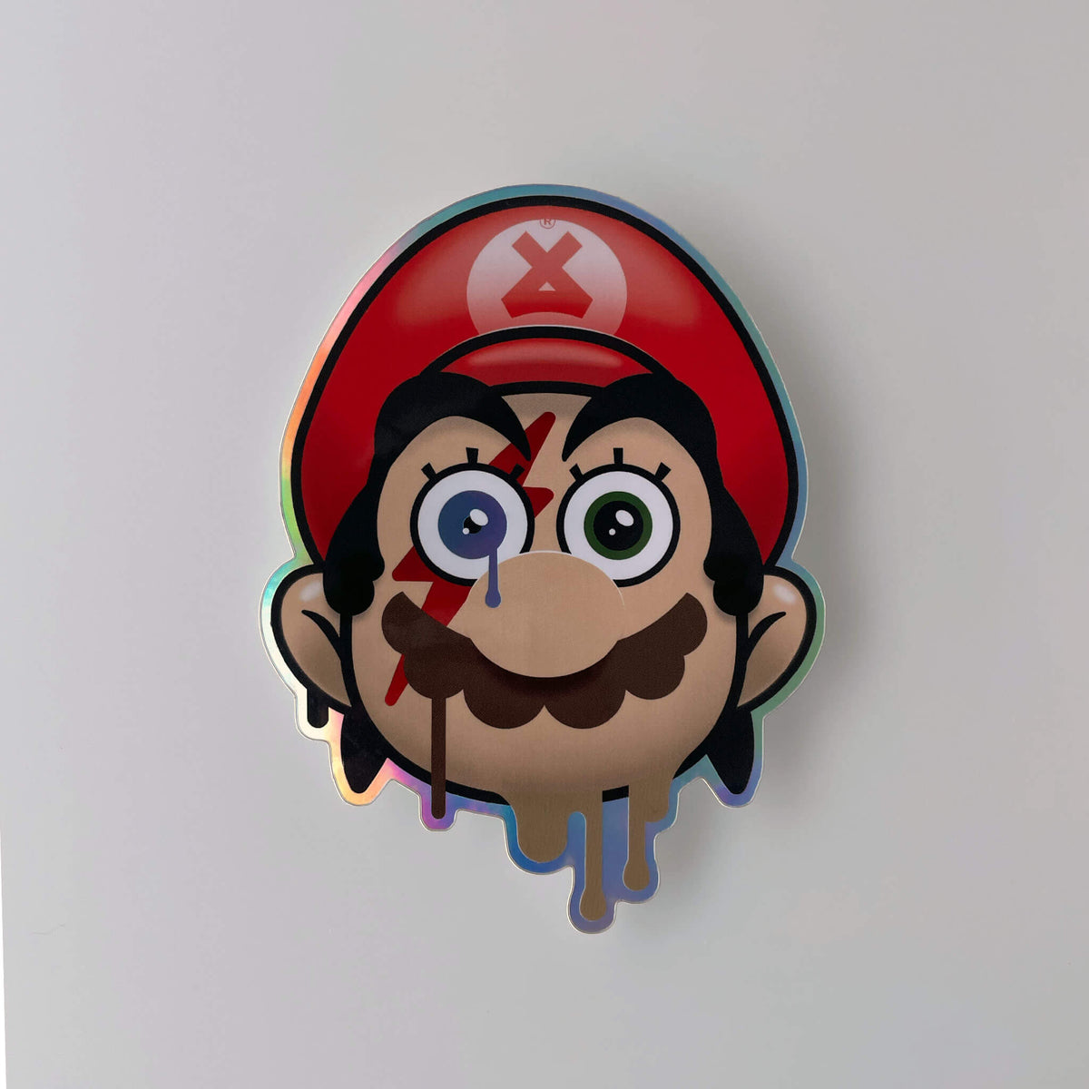 Brushed Aluminum C3p0 Mario Sticker Slap – Ayecon